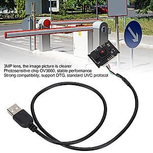 Kuuleyn 3 MP Camera Module, Module Camera, Manual Camera Module, 64° 3.5mm Manual Focus Webcam Board with USB Cable HBVCAM 3M2111 V22