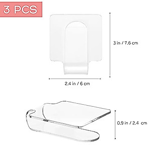 Minkissy 3pcs Makeup Hand Palette Acrylic Nail Art Manicure Palette Makeup Palette Spatula for Home Salon Professional