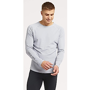 Solbari UPF 50+ Men's Sun Protection Long Sleeve Rashguard Aqua Sport Collection - Small - Cool Grey - UV Protection, Sun Protective