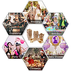 200pcs Tulip Cupcake Liners Baking Paper Cups Holders Greaseproof Muffin Cases Wrappers for Wedding Birthday Party Baby Shower, Standard Size (Natural)