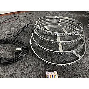 Sando Tech Dream Chasing Colors Flow 15.5‘’ LED Wheel Ring Lights Rim Lights Tire Lights Blue-Tooth App Controlled 4 Lights