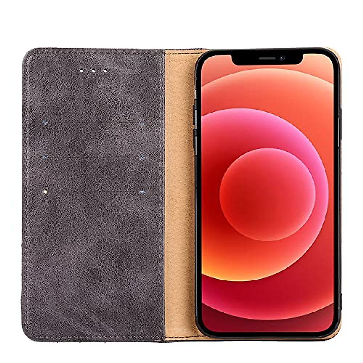 Fansipro Wallet Folio Case for Oppo Reno 2 F, Premium PU Leather Slim Fit Cover for Reno 2 F, 3 Card Slots, Align Cutouts, Gray