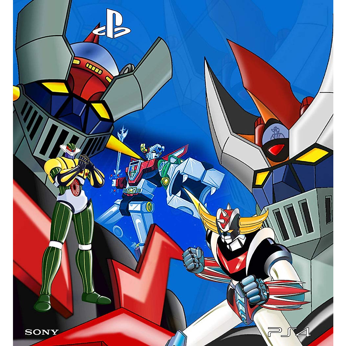 Skin Ps4 Old - ROBOT 80 MAZINGA JEGG ROBOT GOLDRAKE - limited edition DECAL COVER ADESIVA Playstation 4 Slim SONY BUNDLE