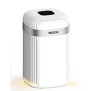Air Purifiers for Bedroom: Welov H13 True HEPA Air Purifiers for Pets Allergies Asthma, Air Cleaner for Nursery Removal to 0.1 Microns, 23db Quiet, Night Light, Removes Pet Dander Pollen Smoke Dust