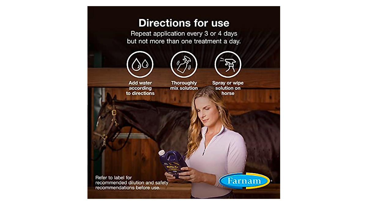 Farnam Repel-X Pe Concentrated Fly Spray for Horses - Easy Yard Pest ...