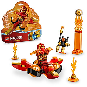 LEGO NINJAGO Kai’s Dragon Power Spinjitzu Flip 71777 Red Ninja Toy Building Set with Kai Minifigure; Gift for 6 year old Boys, Girls and Ninja Fans Who Love Buildable Action Figure Playsets