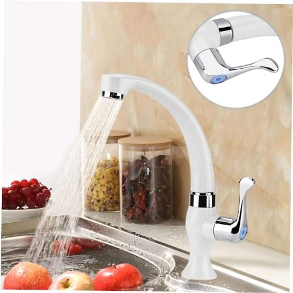Versatile 5-in Faucet: Single Handle for Kitchen Sink Bathroom Basin Bathtub Mop Pool - Premium Quality Water Fixture-size1