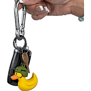Combat Iron Tactiduck Novelty Rubber Duck Keychain | Durable Key Chain Duck Accessory | Tactiduck 3D Rubber Duck Keychain