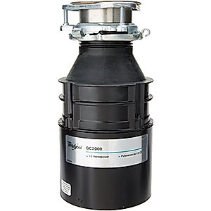 Whirlpool GC2000PE 1/2 hp in Sink Disposer with power cord, Black