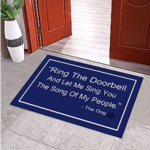 Let Me Sing You The Song of My People Doormat Non Slip Door Mats Thin Home Carpets for Front Door Kitchen Bedroom Garden, 23.6" x 15.7"