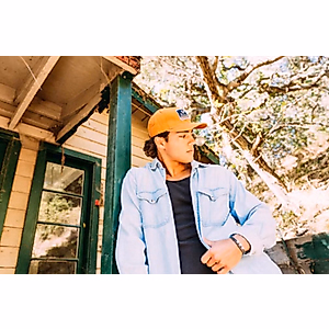 AMERICAN NEEDLE Ford Bronco Hepcat Adjustable Buckle Strap Baseball Dad Hat (43870A-BRONCO-LHAZ)