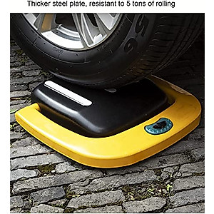 KOAIUS Parking Post, Parking Barrier, for Parking Lot Folding Column Parking Guardrail Parking Space Remote Control Thickened Anti-Collision Ground Lock Parking Space Lock Parking