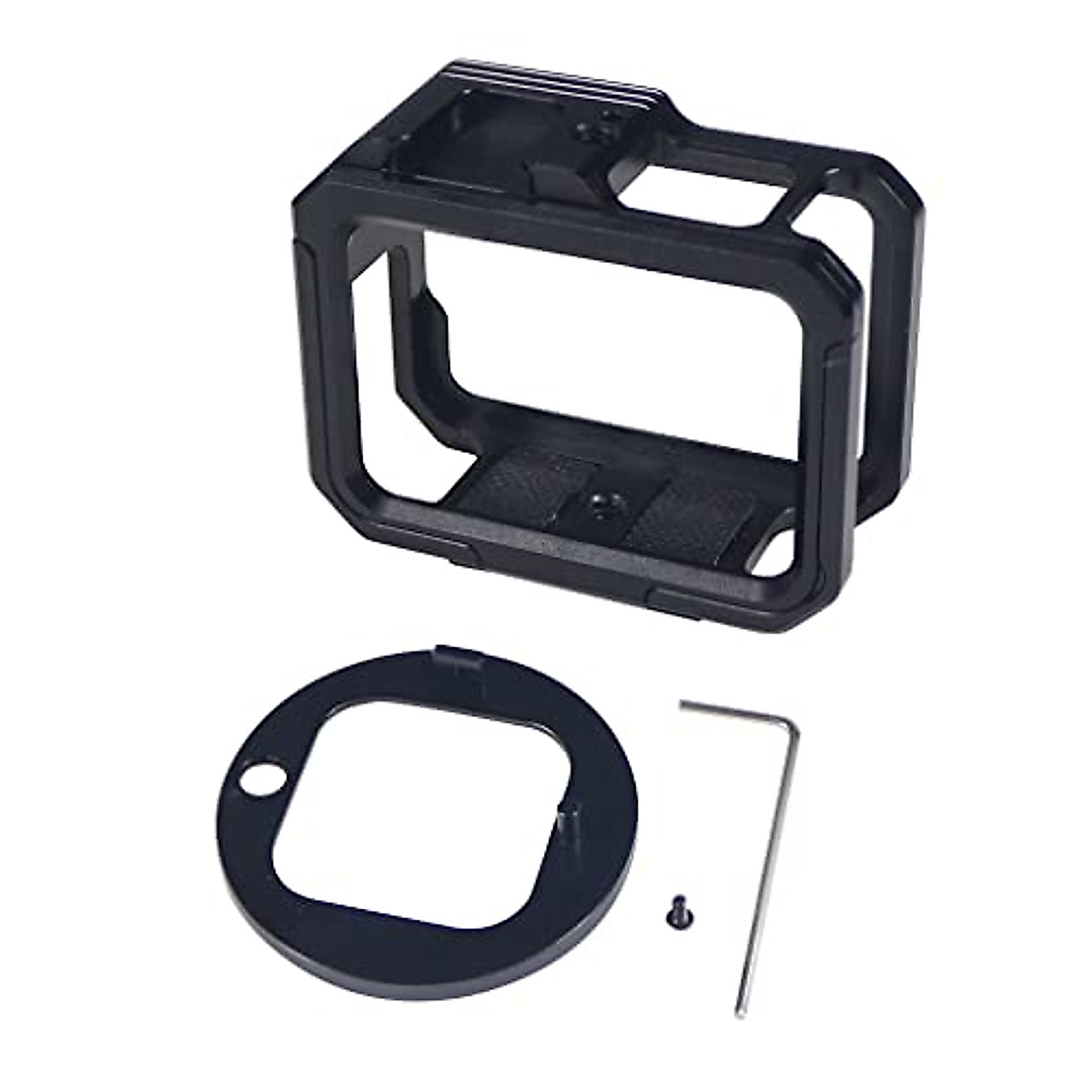Durable Aluminum Camera Cage for GoPro Hero 11 - Protective Housing with Cold Shoe Mounts, Precision Cut Ports, Anti-Vibration, and Heat Dissipation for Smoother Filmmaking