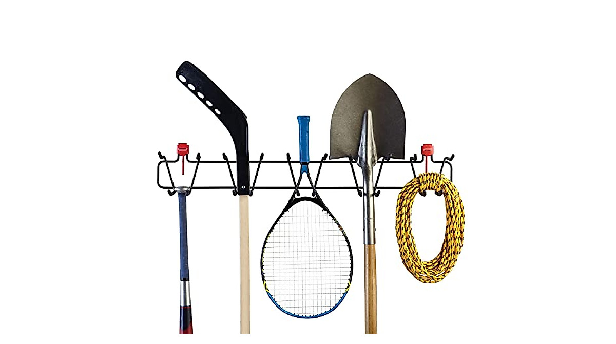 Rubbermaid Metal Shed Shelf & 50lb Capacity 34” Storage Shed Tool Rack ...