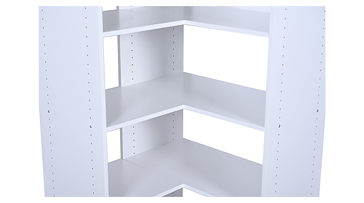 SOLRIG Corner Closet System Kit | Adjustable Storage & Rod