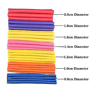 MY LIKE 20-pack 9.5" Twist-Flex Soft Bendy Foam Hair Roller Flexible Curing Rods-Hair Curlers For Long,Medium and Short Hair（Diameter 0.8cm）