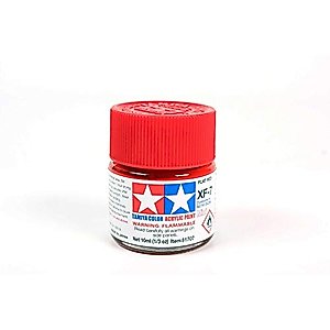 TAMIYA Acrylic Mini XF7 Flat Red TAM81707 Plastics Paint Acrylic