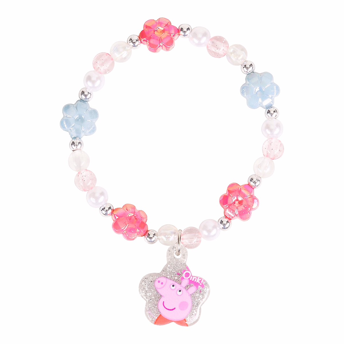 LUV HER Girls Jewelry Set - Dress Up 3 Piece Toy Jewelry Box Set with Bead Necklace, Bracelet, and Ring - Peppa Pig Play Accessories - Ages 3+