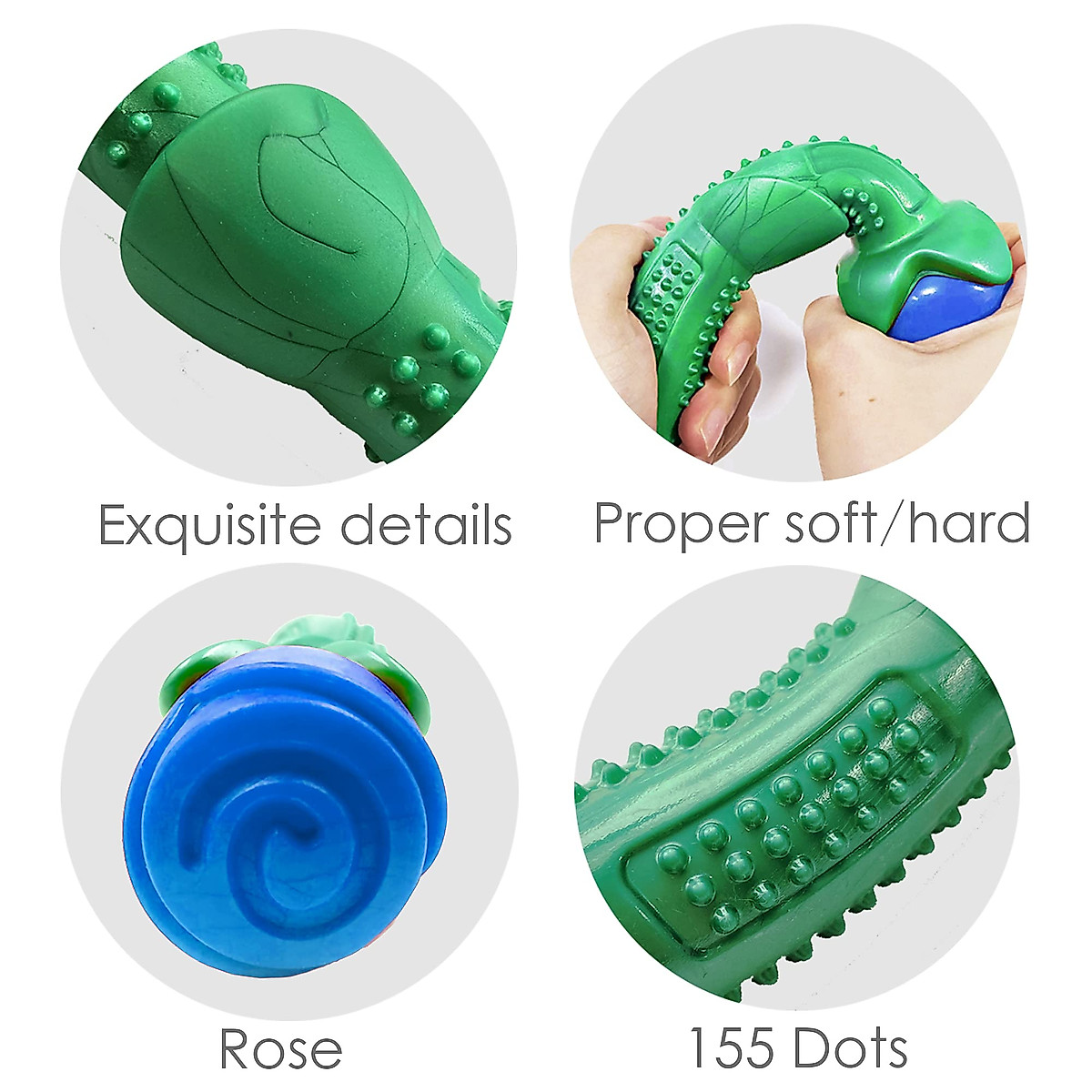 Blingbrione Dog Chew Toys for Large Breed Aggressive Chewers, Puppy Durable Rose Rubber Teething Toys for Small/Medium Dog, Tough Toys for Training and Cleaning, Interactive Dog Valentine's Day Gift