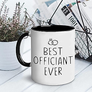 AWE-CREATIVES Personalized Best Officiant Ever Coffee Mug, Custom Mug Gift For Wedding, Officiant Mug, Wedding Officiant Gifts For Couple, Coffee Mug Gifts From Bride And Groom