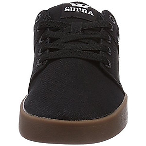 Supra Mens Skateboarding Shoes Size 9.5 M S45125 Stacks Ii Tawny Canvas Black