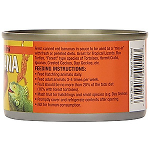 Zoo Med Tropical Fruit Mix-ins Red Banana Turtle Food, 3.4-Ounce