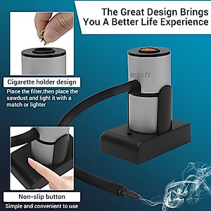 Portable Smoking Gun Wood Cocktail Smoker Handheld Food Kitchen Smoke Infuser for Sous Vide Meat Salmon Cocktails Drink Cheese BBQ Grill,Wood Chips Included