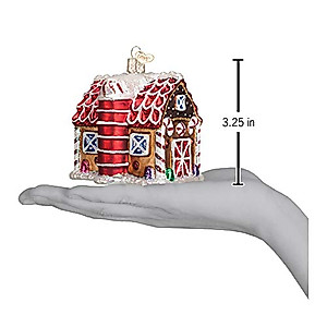 Old World Christmas Collection Glass Blown Ornaments for Christmas Tree Gingerbread Barn