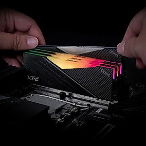 XPG 2TB GAMMIX S70 Blade PCIe Gen4 M.2 2280 Internal Gaming SSD Lancer DDR5 RGB 5200MHz 32GB (2x16GB) Desktop Memory Bundle (AGAMMIXS70B-2T-CS AX5U5200C3816G-DCLARBK)