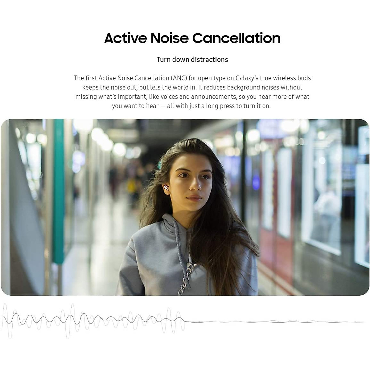 Samsung Galaxy Buds Live, Earbuds w/Active Noise Cancelling (Mystic Black) (Renewed)