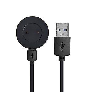 Austuo Charger Compatible with Huawei Watch GT/GT2/GT 2e/GT Classic/GT Sport, Honor Watch Magic/Magic 2/Dream/GS Pro-USB Black Charging Cable