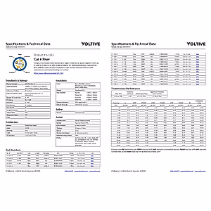 Voltive Cat6 Riser (CMR), 1000ft, Blue - Solid Bare Copper Bulk Ethernet Cable - UTP - 600MHz - UL Certified & ETL Verified