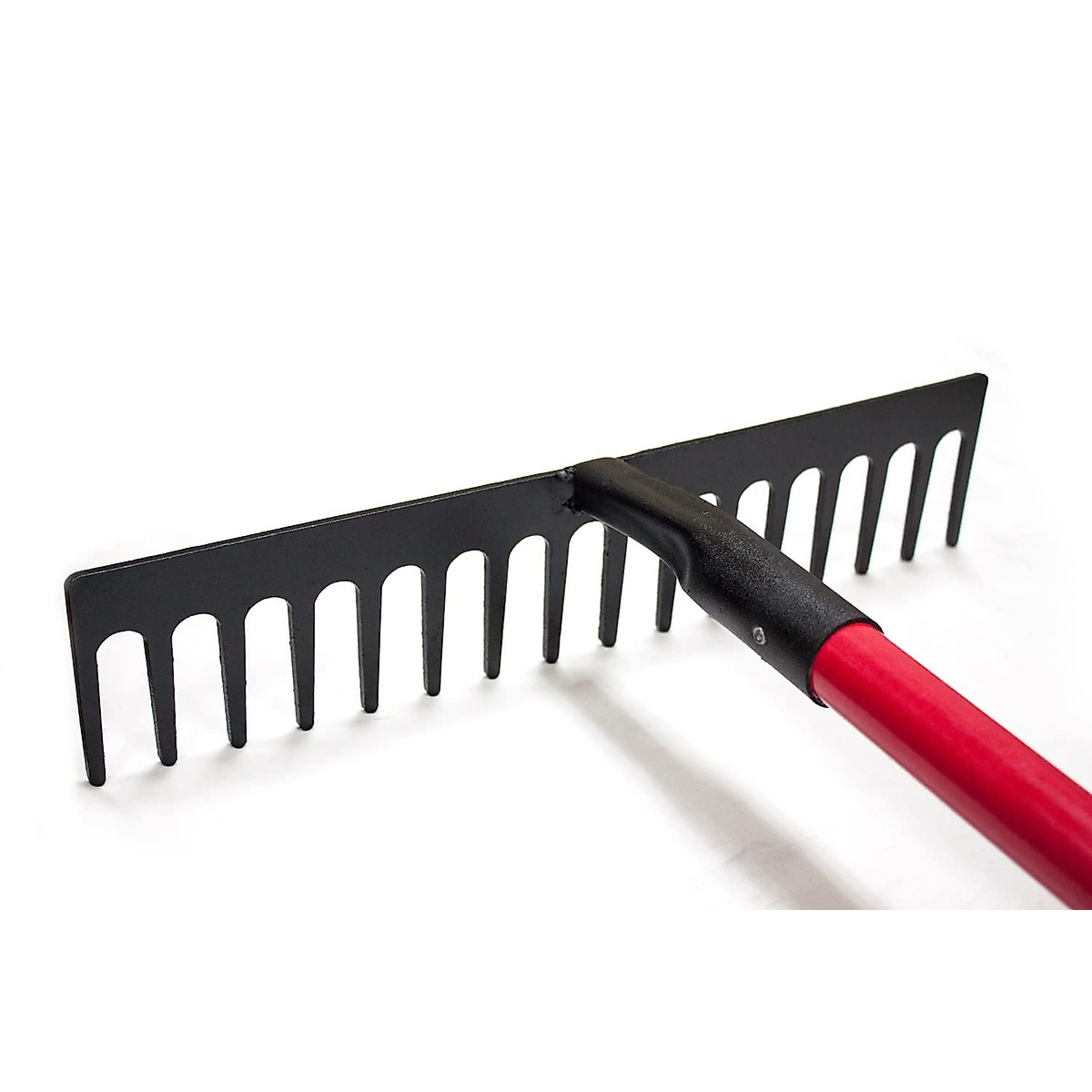 Bully Tools 92369 18" Stone Rake with Long Fiberglass Handle