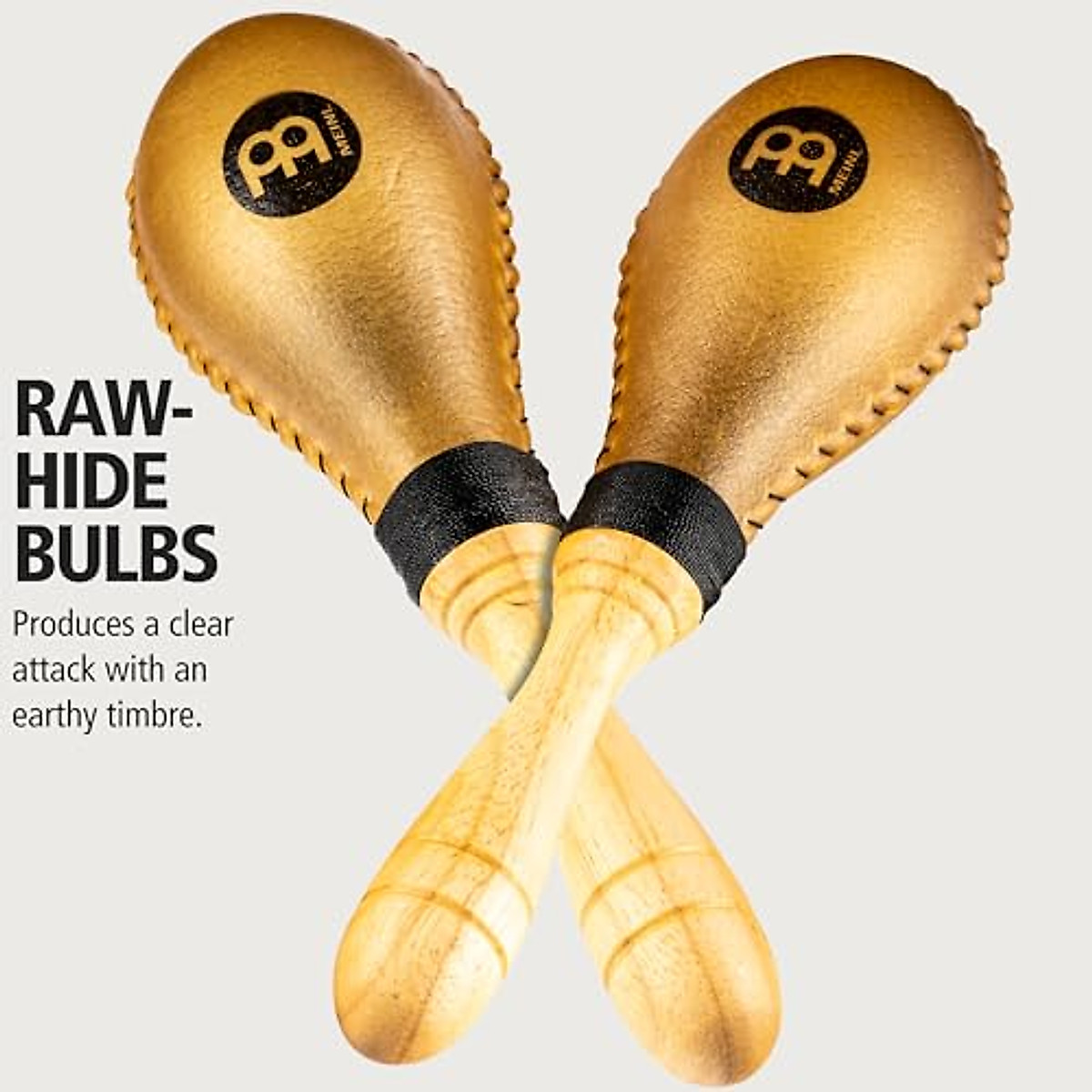 Meinl Percussion MSM3 Natural Rawhide Maracas