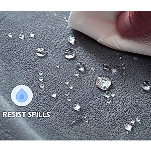 Roomate Weighted Blanket & Removable Cover - Resist Water Spills, 2 Models for Kids and Adults - Cool Breathable Inner & Ultra-Soft Minky Fleece Cover , Grey, 36''48''- 7LB