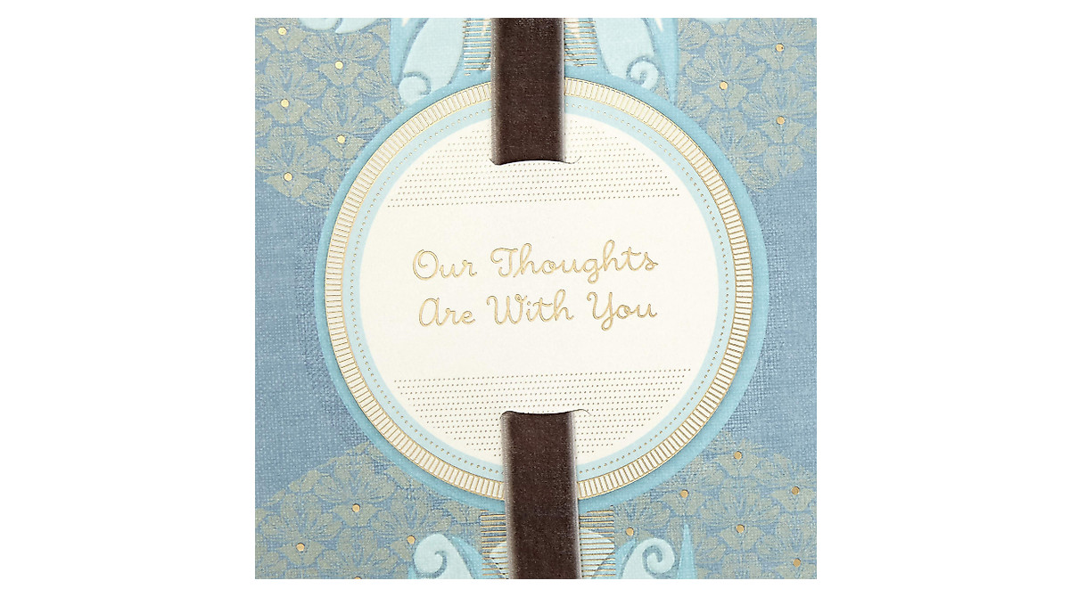 Sympathy Card with Gold Foil Tapestry | Hallmark Elegant Condolences
