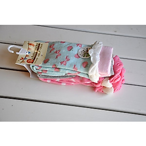 QandSweet 6 Pairs Baby Girl Knee-High Socks Toddler Princess Cute Non-skid Socks 8-36M (6 Colors)