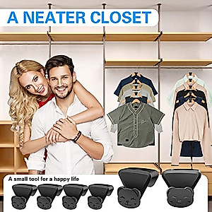 18 Pcs Space Saving Hanger Hooks, Clothes Hanger Connector Hooks, Heavy Duty Cascading Hanger Hooks for Organizer Closet, Fits All Hangers