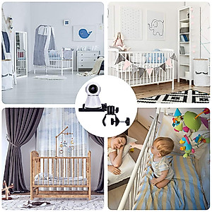 Baby Monitor Mount Bracket, Adjustable 360 Degrees Flexible Yet Sturdy Portable Baby Monitor Camera Mount Bracket