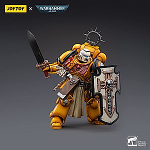 JoyToy Warhammer 40,000 1/18 Action Figure Bladeguard Veteran Collection Model(Imperial Fists)