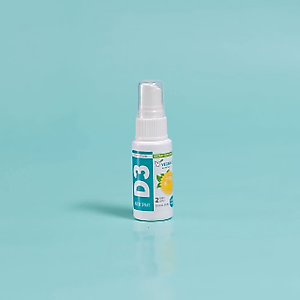 Vegan Life Nutrition - Vitamin D3 Spray for Adults (400 IU) - 50% RDV - Orange-Flavored, Gluten-Free, Non-GMO, Supports Bone Health and Immune System - 0.65 Fl Ounce