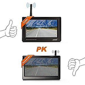 Yuwei Digital Wireless Backup Camera System with 4.3’’ Wireless Reversing Monitor, Stable Wireless Signal & No Interference for Cars, Pickups, Camper, Vans, SUVs, Sedans, Minivans , Cargo Vans,etc