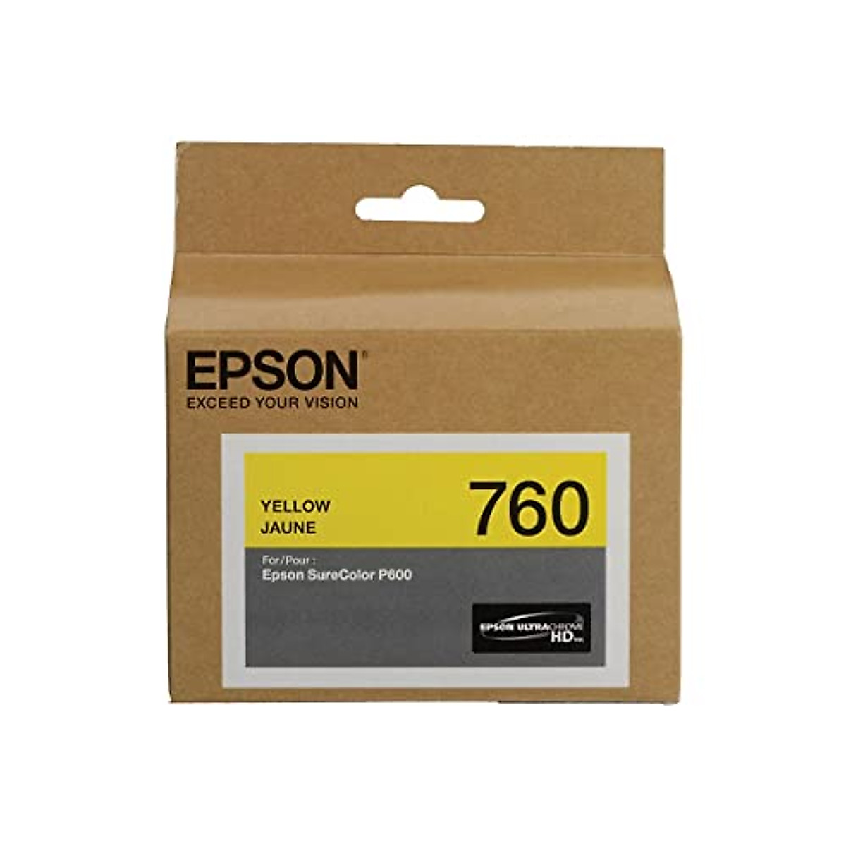 Epson T760 Ultrachrome HD Ink Set for SureColor P600 Printer - HD Black (Photo/Matte/Light/Light-Light), HD Cyan, HD Magenta (Vivid/Vivid Light), HD Yellow, HD Light Cyan, Museo Silver Rag Sampler