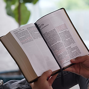 NKJV, End-of-Verse Reference Bible, Personal Size Large Print, Leathersoft, Black, Red Letter, Comfort Print: Holy Bible, New King James Version