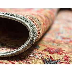 Unique Loom Edinburgh Collection Area Rug - Monroe (9' x 12' 2" Rectangle Blue/Brown)