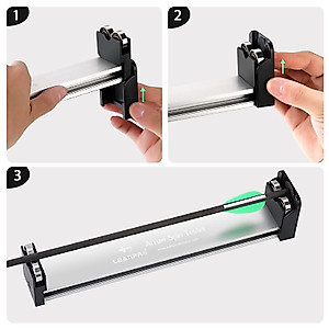 LEANPRO Arrow Spine Inspector for Shaft Straightness,Vane Tuning and Broadhead Spining, Aluminum Arrow Straightness Detector Tool