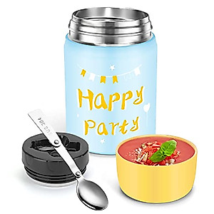 SSAWcasa Thermos for Hot Food, 27oz Soup Thermos for Adults, Wide Mouth Stainless Steel Food Thermos Jar, Insulated Lunch Container with Spoon, Leak Proof Thermal Bento Box Flask Meal Carrier