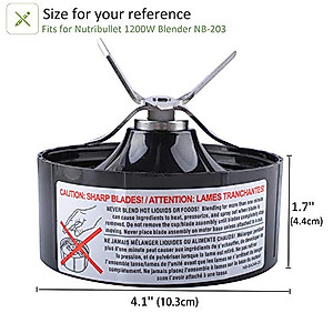 Replacement Parts Compatible with Nutribullet Lean, Pro Extractor Blade Replacement Compatible with 1200W NutriBullet Lean