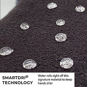 isotoner Women's Unlined Water Repellant Touch Screen Gloves, Black, One Size