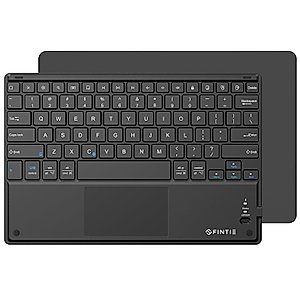 Fintie Ultrathin 4mm Wireless Bluetooth Keyboard with Built-in Multi-Touch Touchpad for iPad, iPhone, Samsung Galaxy, Nexus, Microsoft Surface, HP and Other Bluetooth Devices [Retail Packaging]